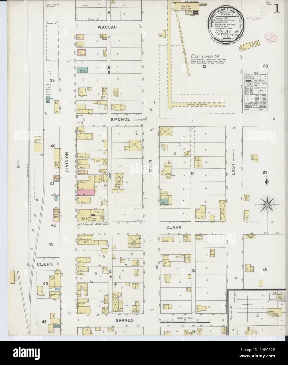 Map of colby hi-res stock photography and images - Alamy
