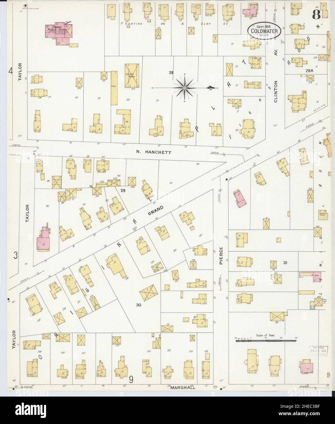 Coldwater michigan map hi-res stock photography and images - Alamy