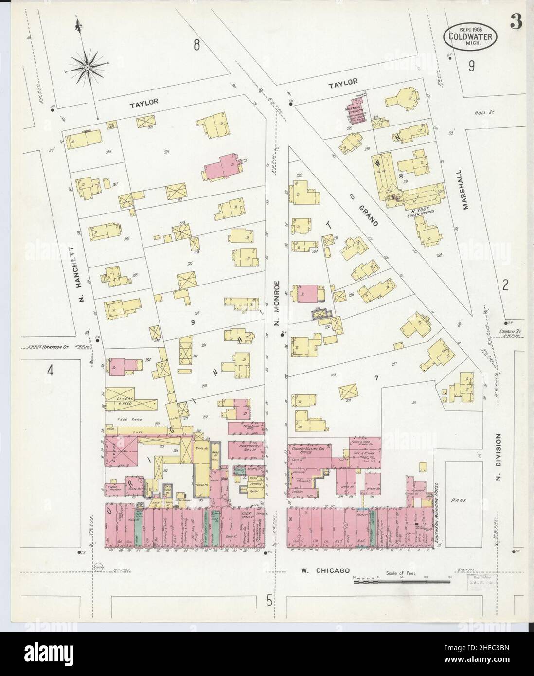 Coldwater michigan map hi-res stock photography and images - Alamy