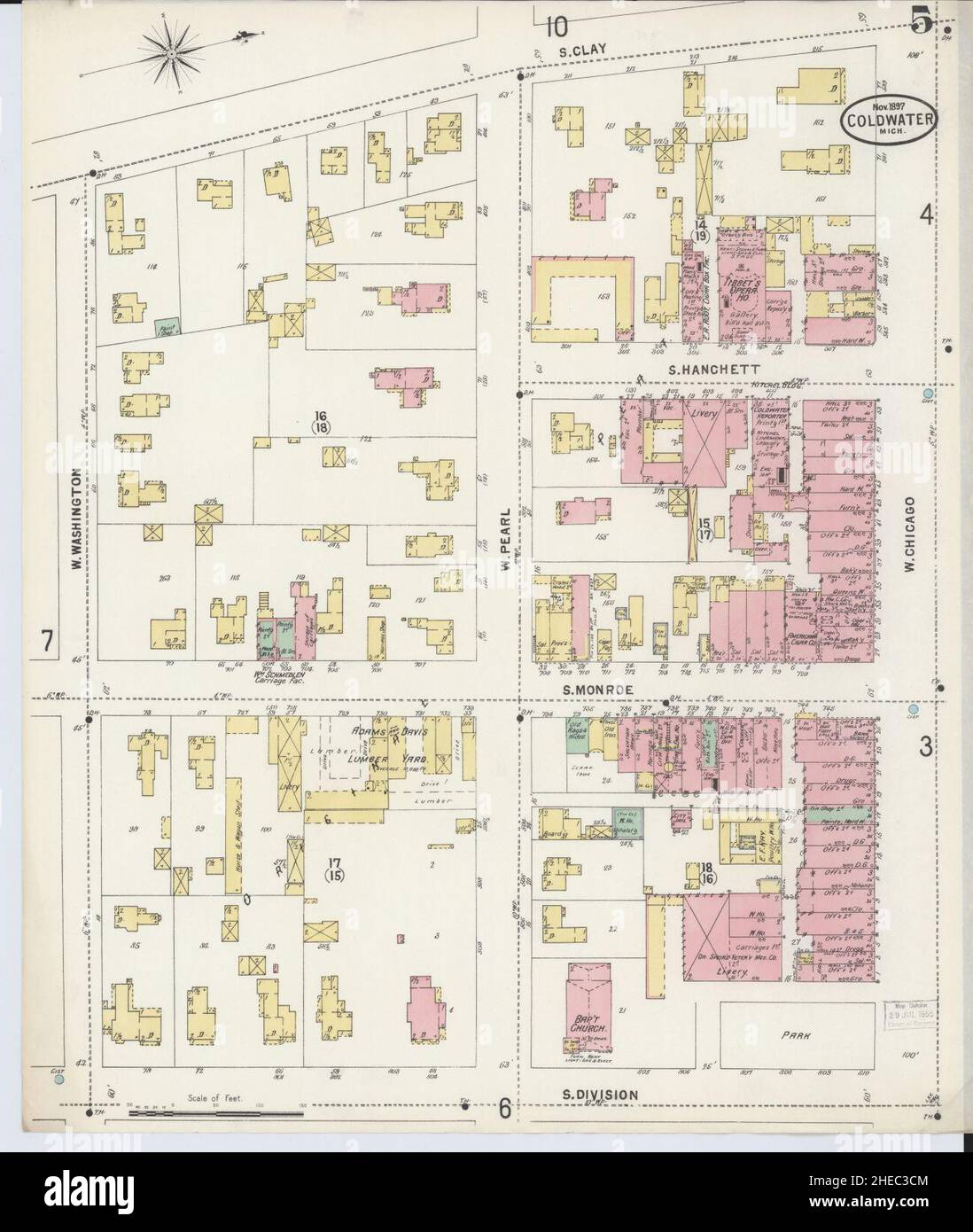 Coldwater michigan map hi-res stock photography and images - Alamy