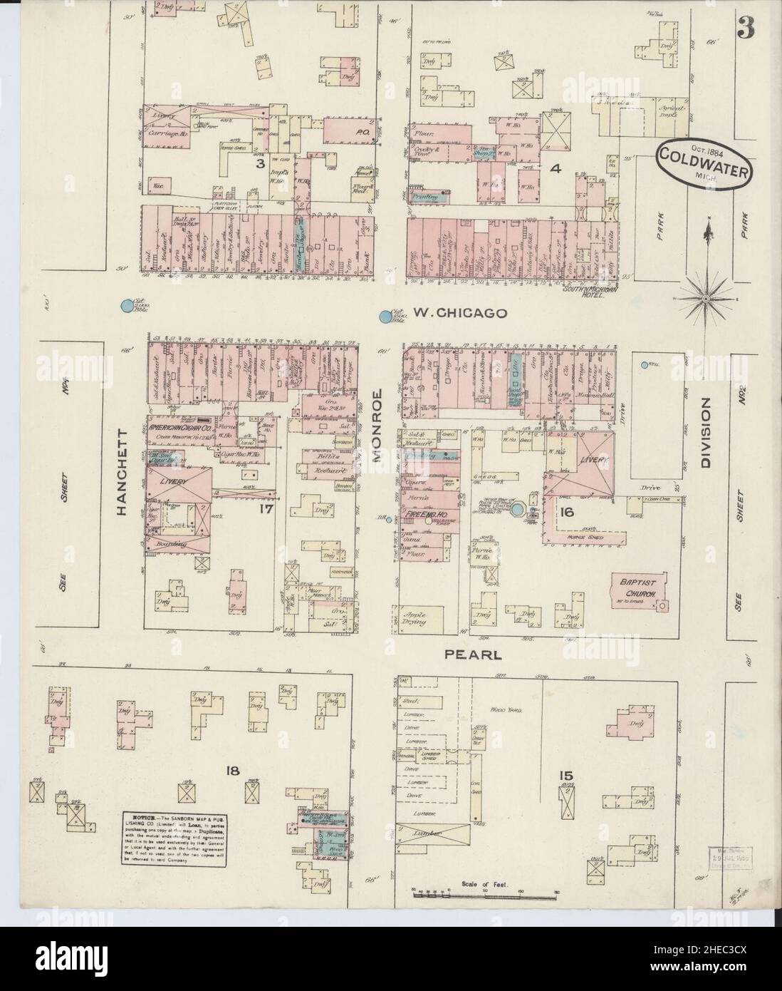 Coldwater michigan map hi-res stock photography and images - Alamy
