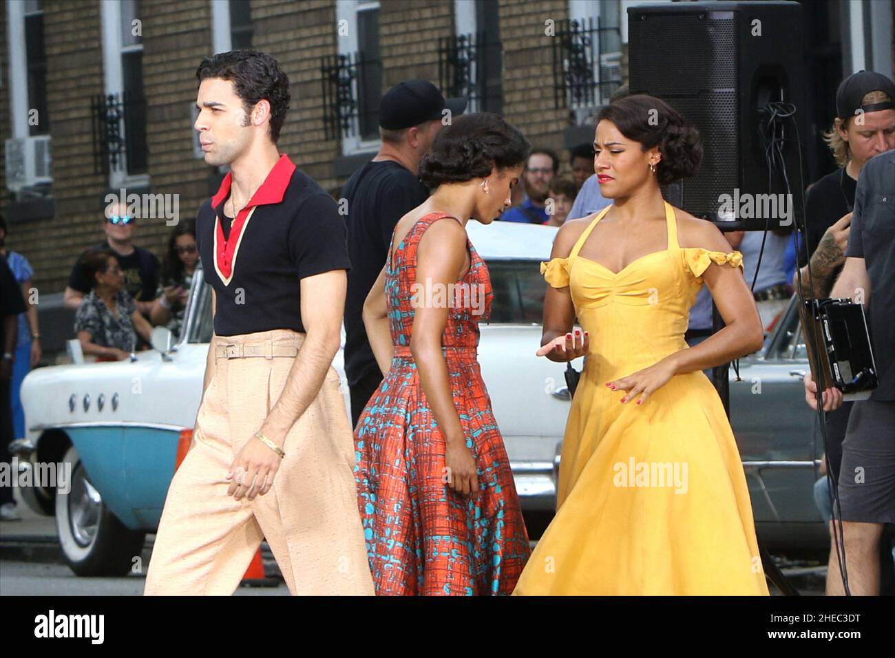 New York - NY - 20190727 Ariana DeBose and David Alvarez filming a ...