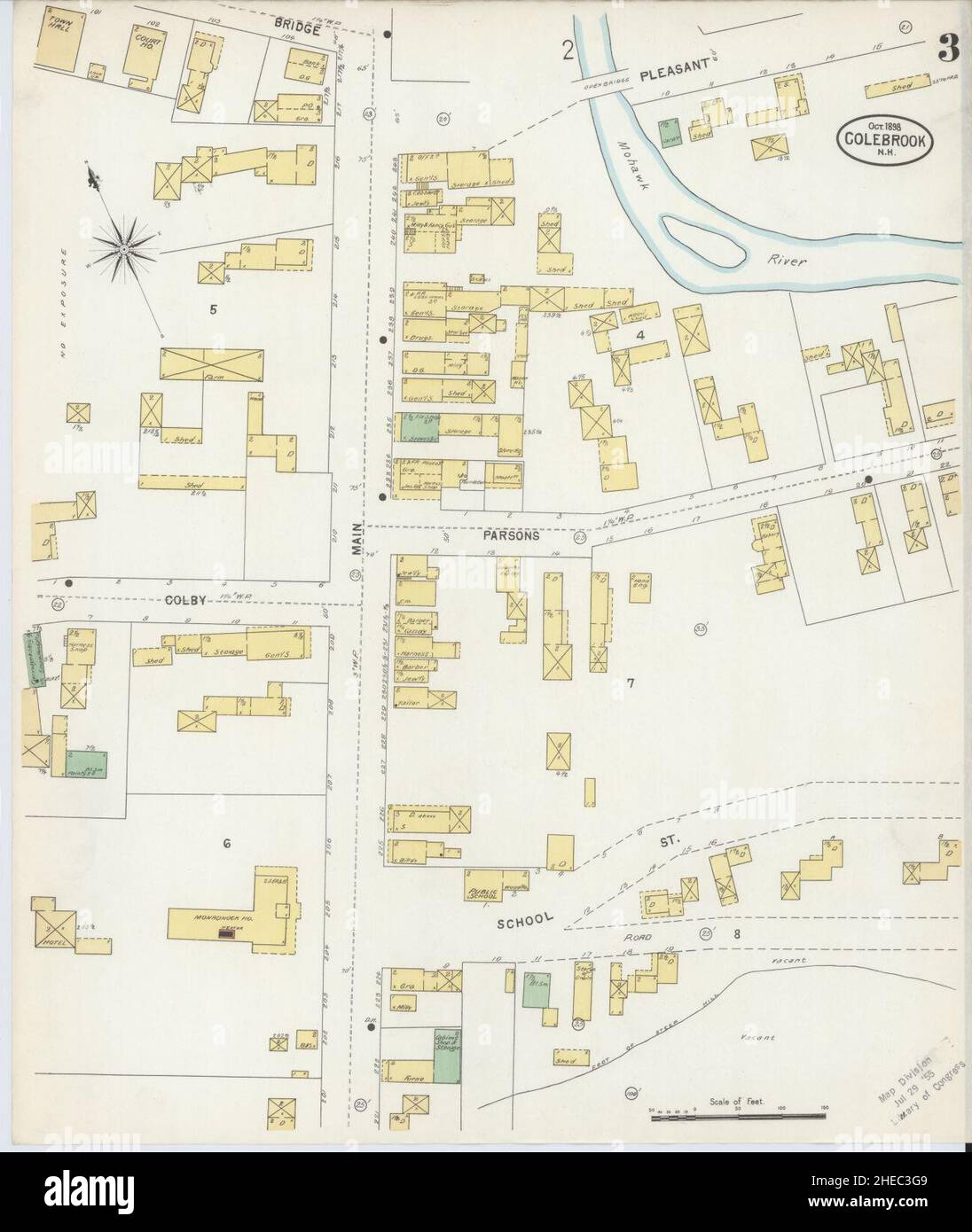 Colebrook map hi-res stock photography and images - Alamy
