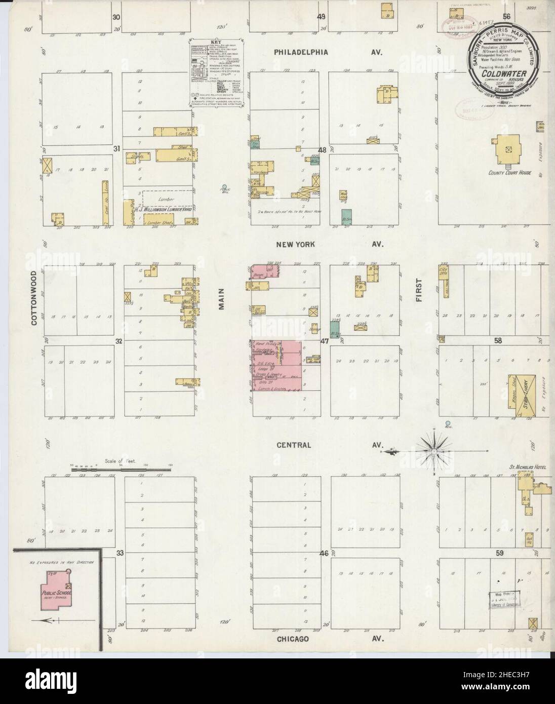 Map of coldwater kansas hi-res stock photography and images - Alamy