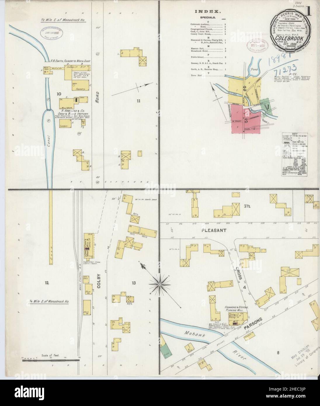 Colebrook map hi-res stock photography and images - Alamy