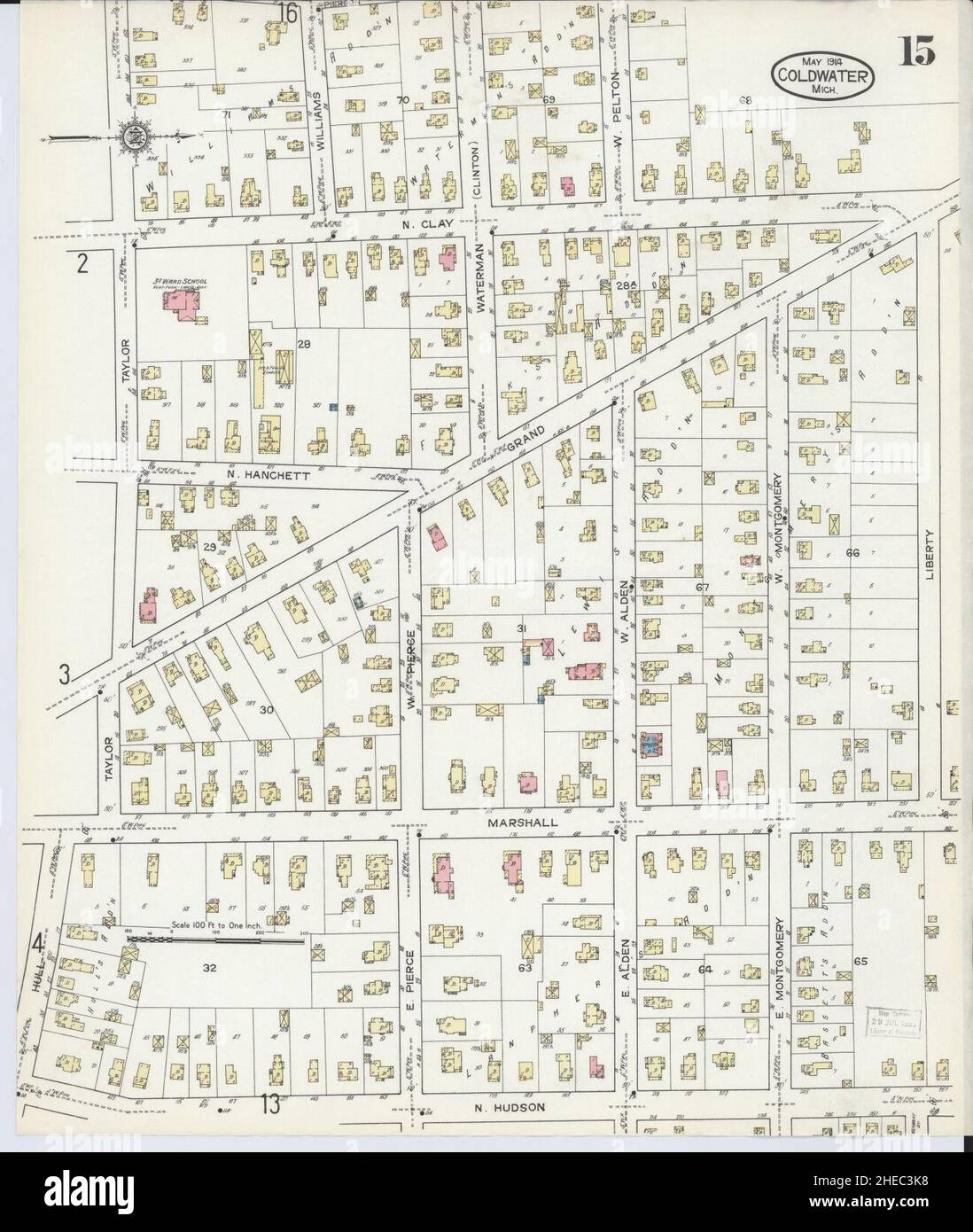 Coldwater michigan map hi-res stock photography and images - Alamy