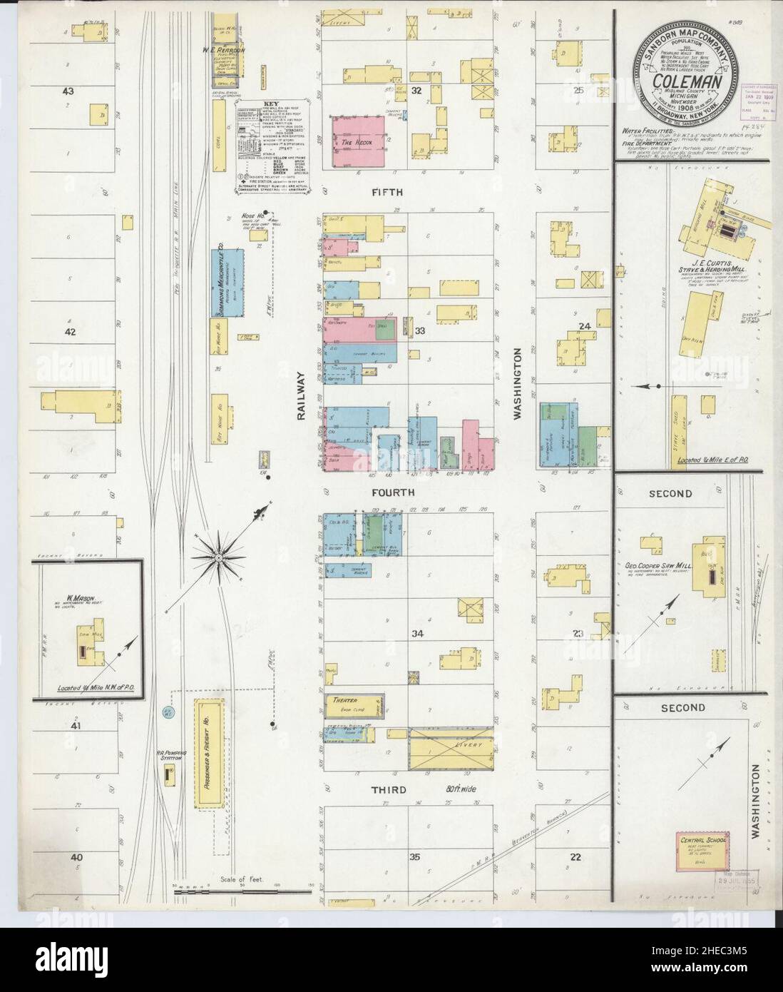 Map of coleman hi-res stock photography and images - Alamy