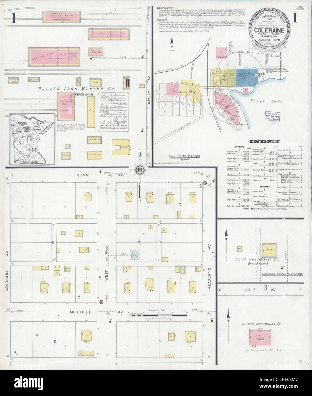 Coleraine minnesota map hi-res stock photography and images - Alamy