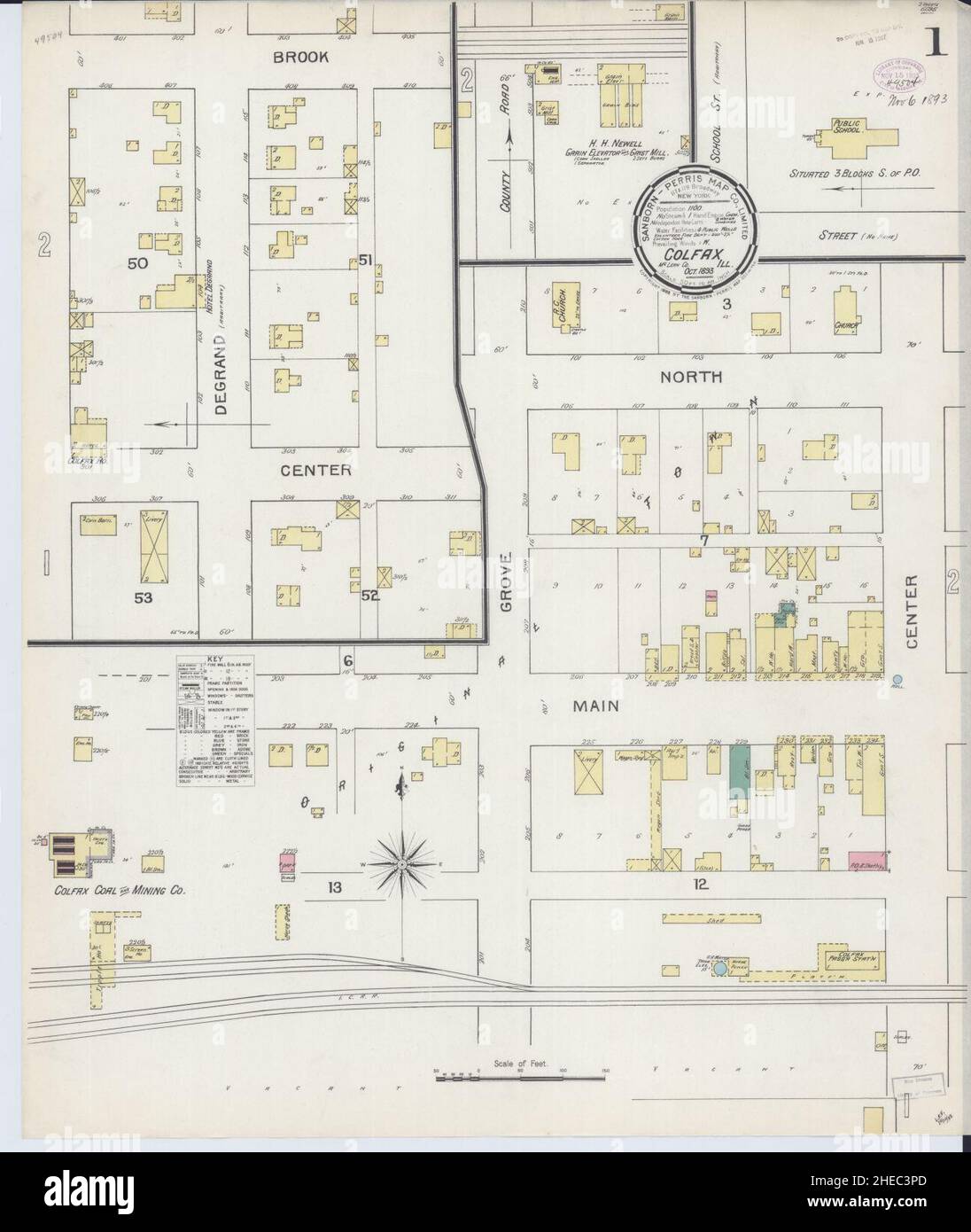 Map of colfax hi-res stock photography and images - Alamy