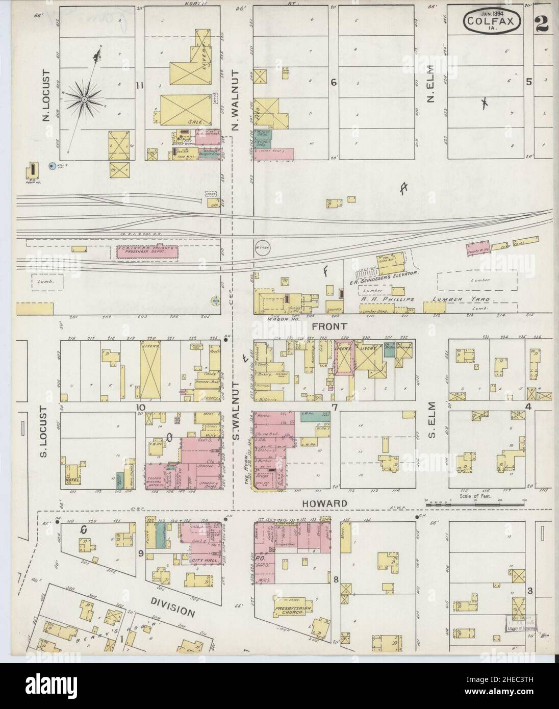 Map of colfax hi-res stock photography and images - Alamy