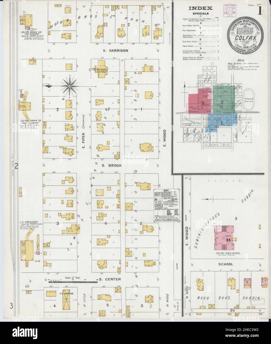 Map of colfax hi-res stock photography and images - Alamy