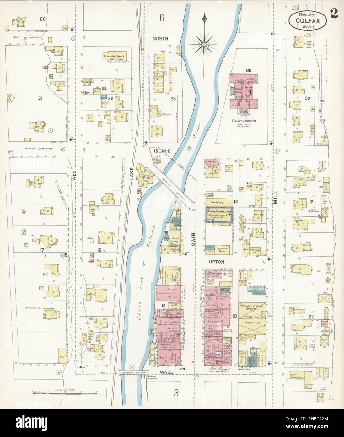 Colfax washington map hi-res stock photography and images - Alamy