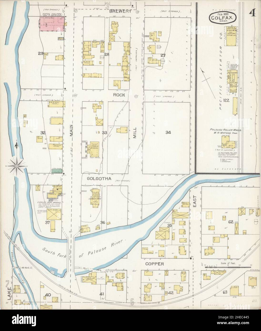Map of colfax hi-res stock photography and images - Alamy