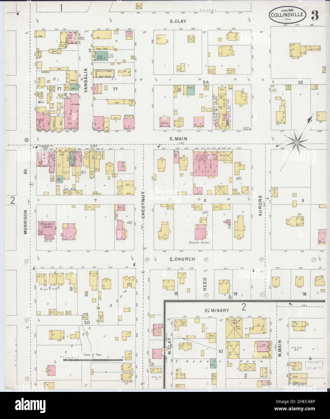 Sanborn Fire Insurance Map from Collinsville, Madison County, Illinois ...