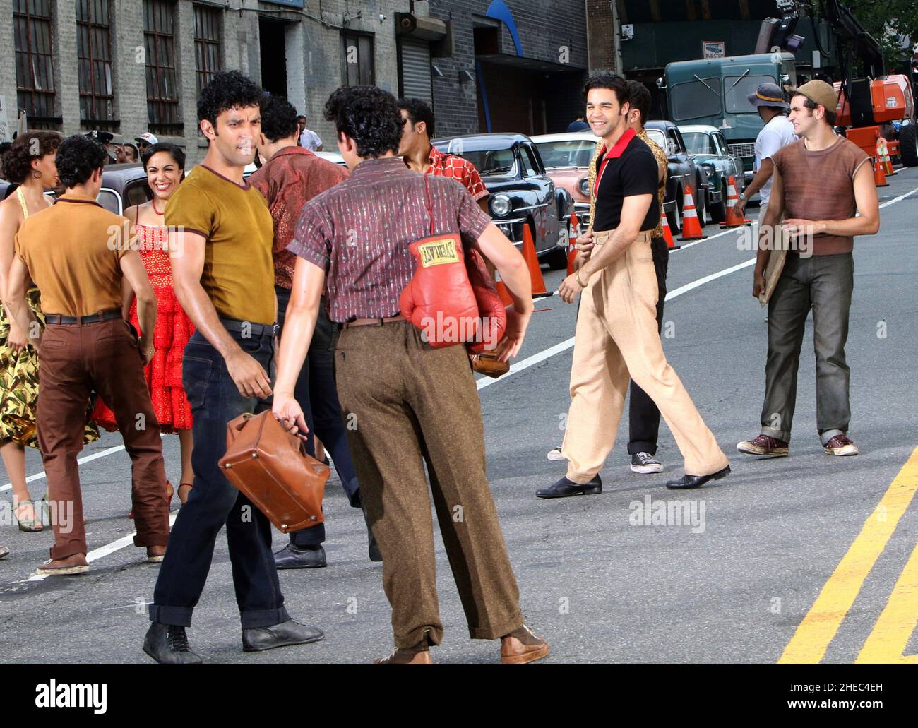 New York - NY - 20190727 Ariana DeBose and David Alvarez filming a ...