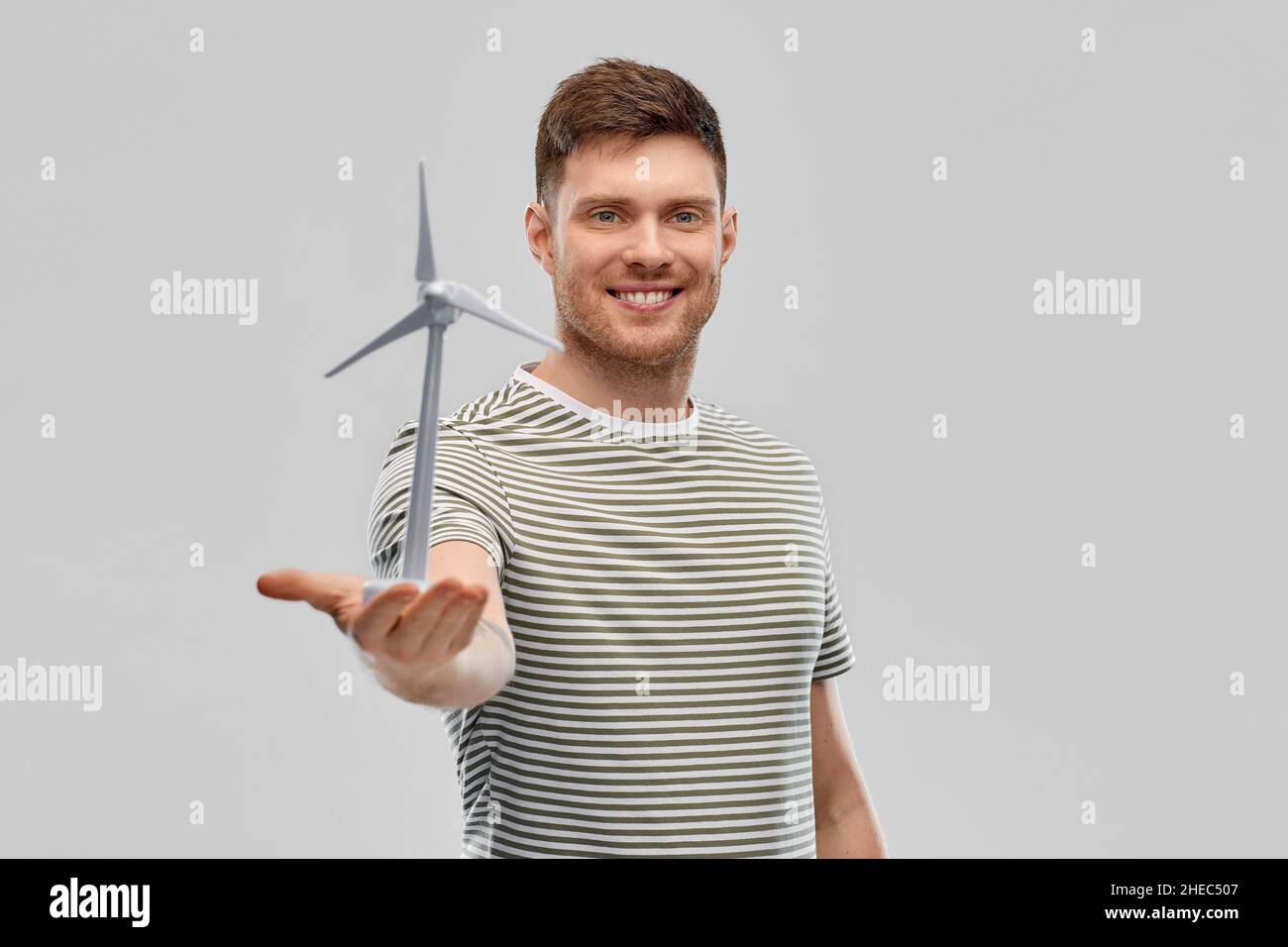 Man wind turbine model hi-res stock photography and images - Alamy