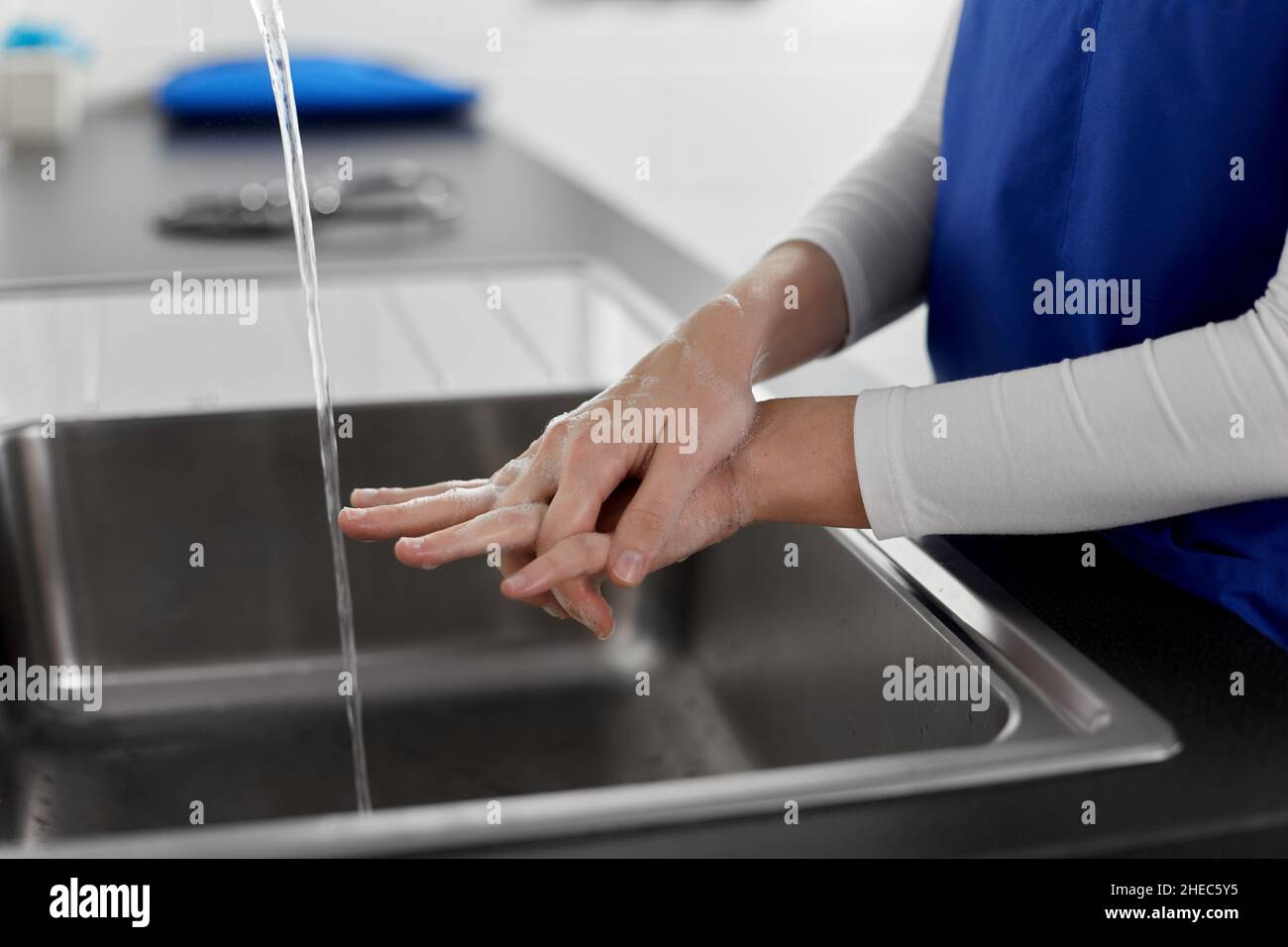 Hand washing hospital nurse hand wash hi-res stock photography and ...