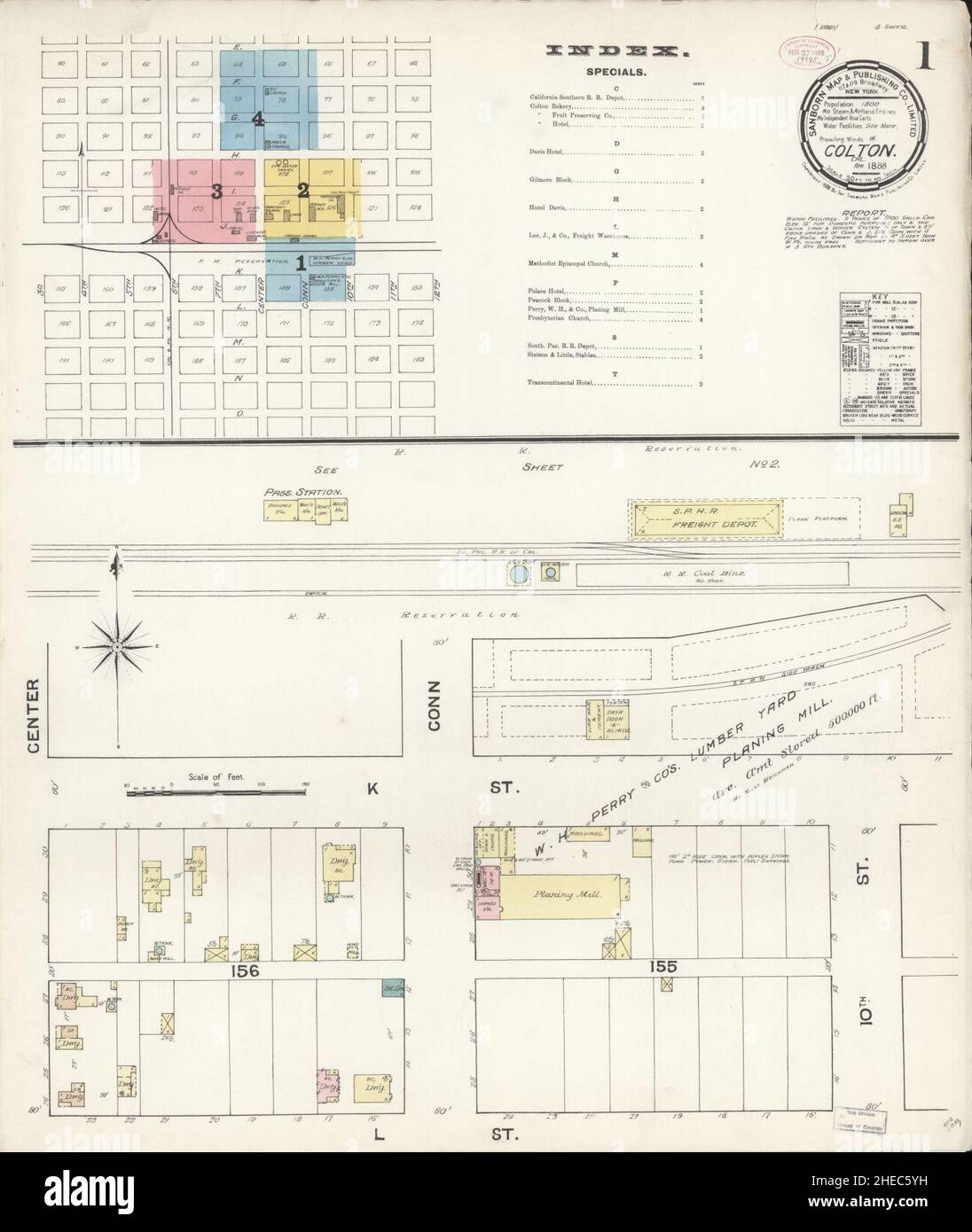 Sanborn Fire Insurance Map from Colton, San Bernardino County ...