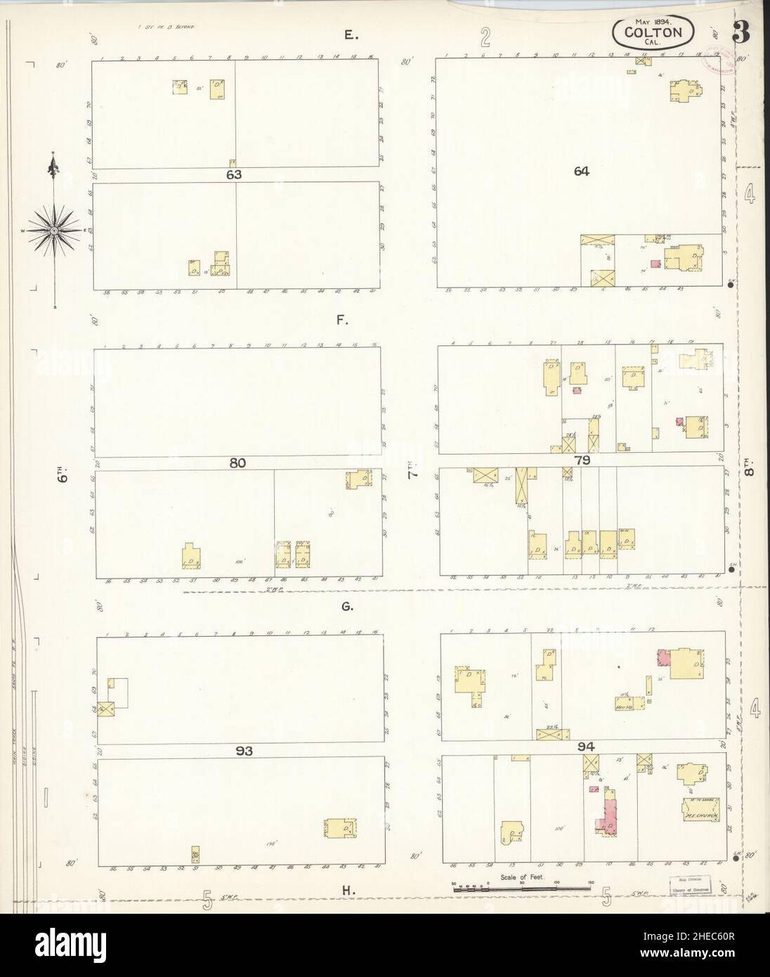 Sanborn Fire Insurance Map from Colton, San Bernardino County ...