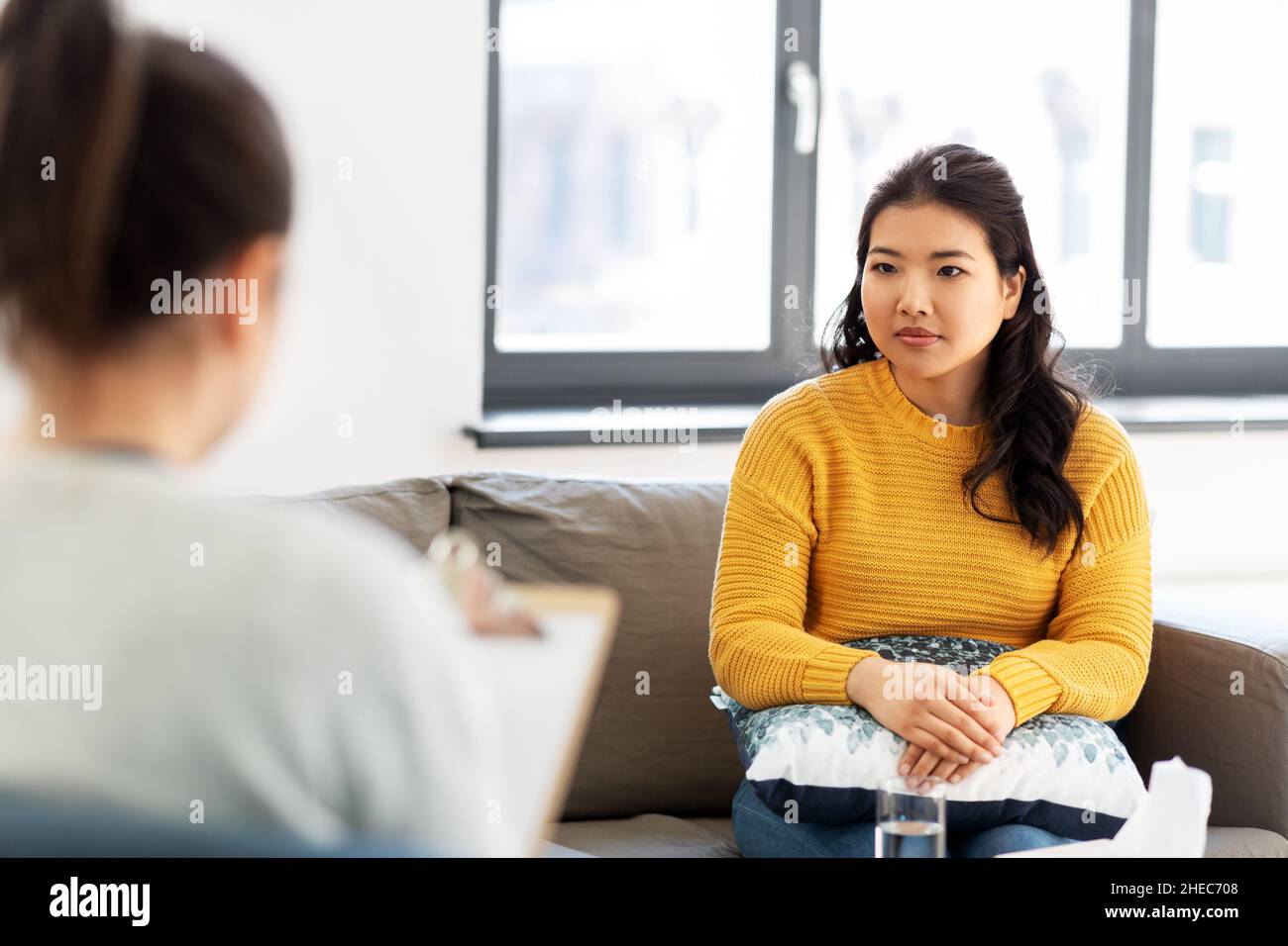 Young beautiful psychiatrist woman hi-res stock photography and images ...