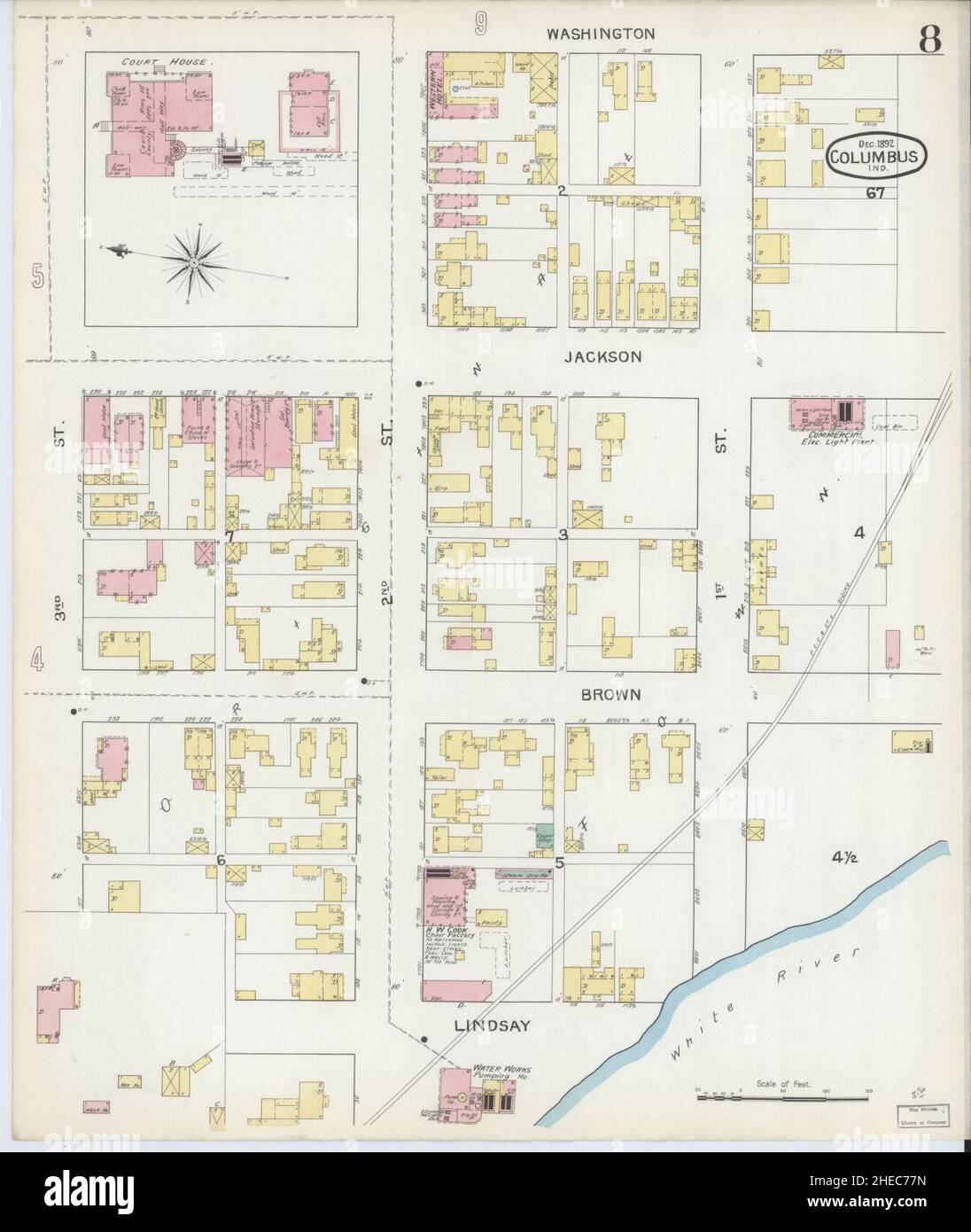 Bartholomew county map hi-res stock photography and images - Alamy