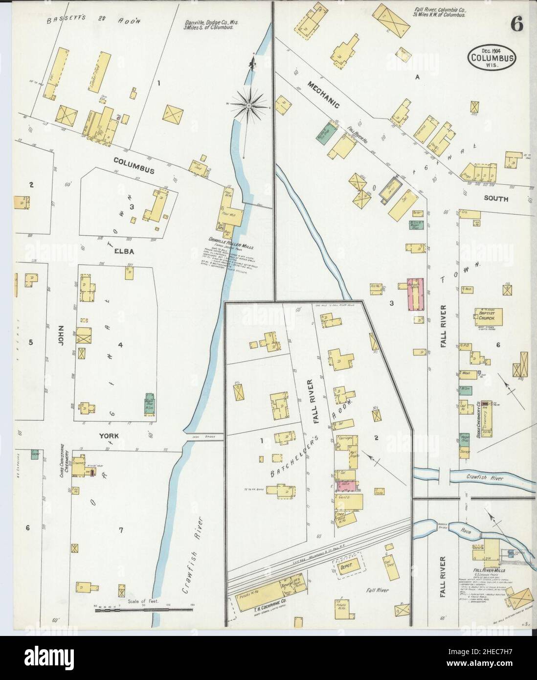 Map of columbus wisconsin hi-res stock photography and images - Alamy