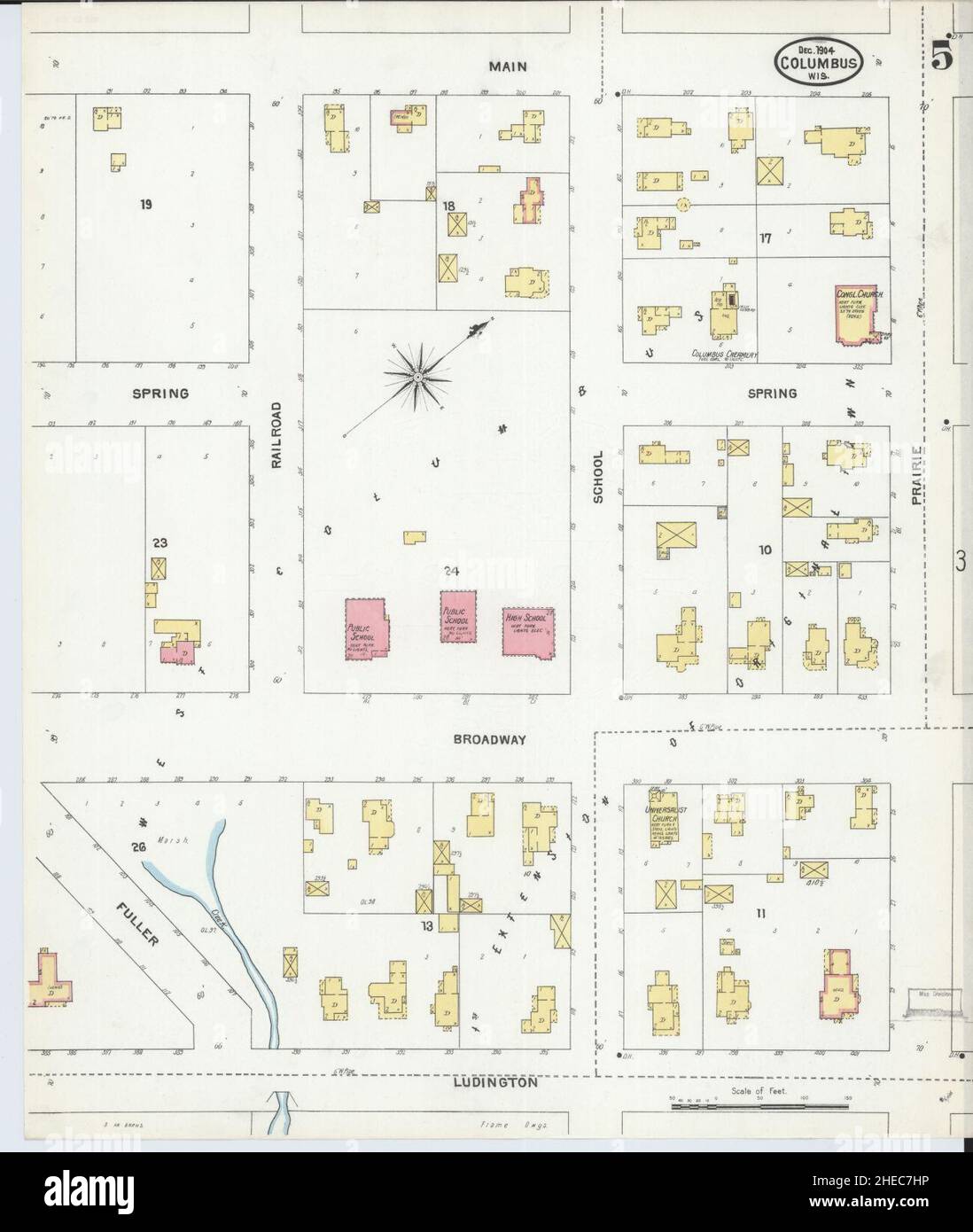 Map of columbus wisconsin hi-res stock photography and images - Alamy