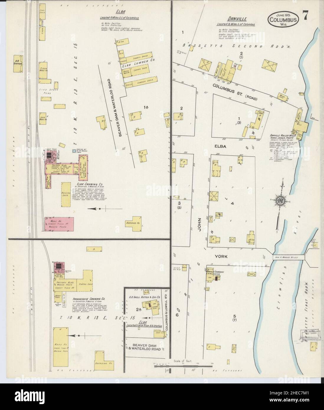 Map of columbus wisconsin hi-res stock photography and images - Alamy