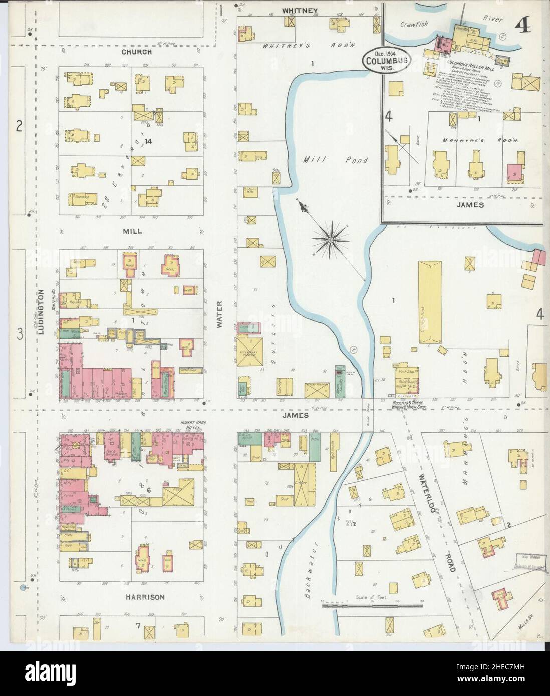 Columbus wisconsin map hi-res stock photography and images - Alamy