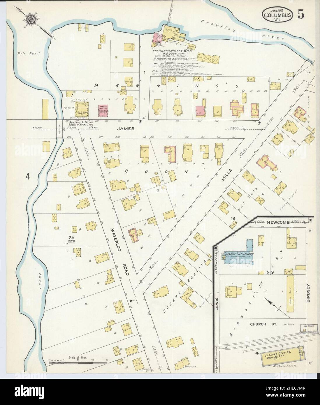 Columbus wisconsin map hi-res stock photography and images - Alamy