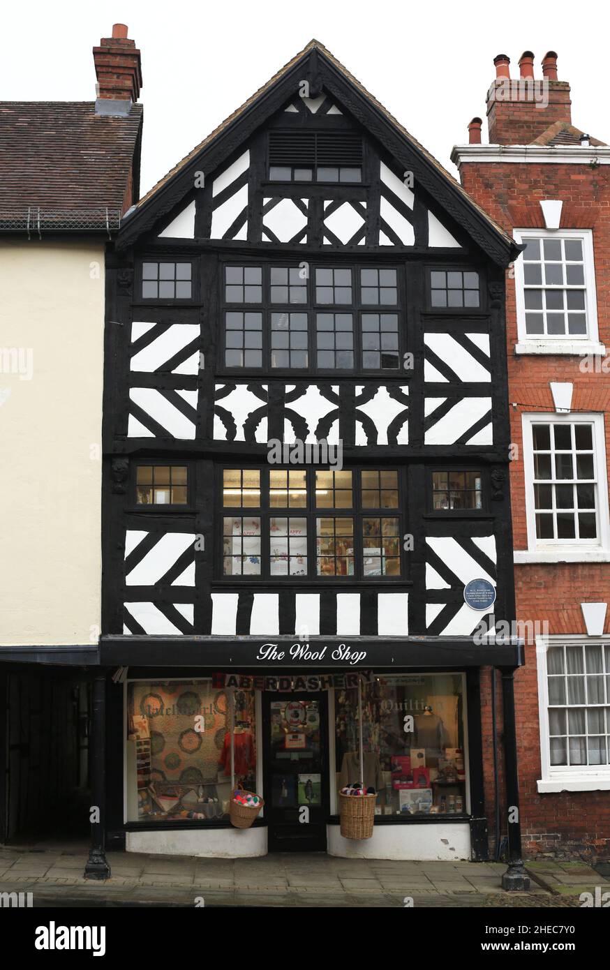 The wool shop in Ludlow, Shropshire, England, UK Stock Photo - Alamy
