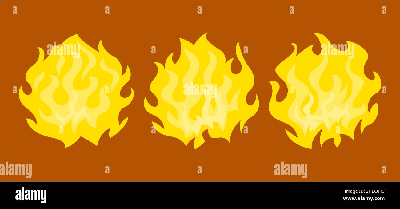 Fireball icon set Stock Vector Image & Art - Alamy