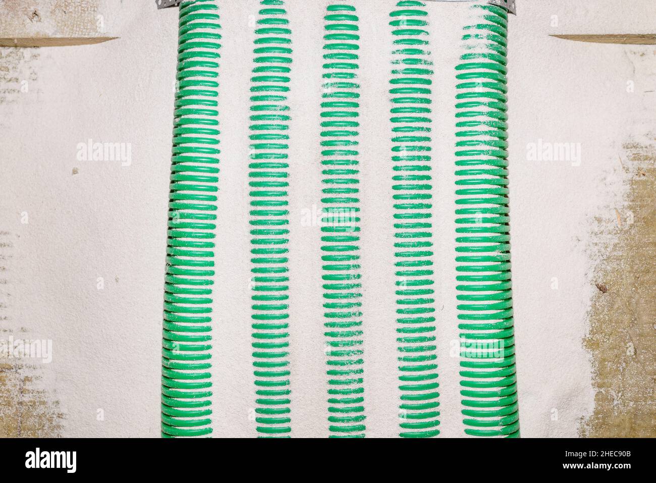 Pipe insulation with expanded perlite in domestic ventilation with ...