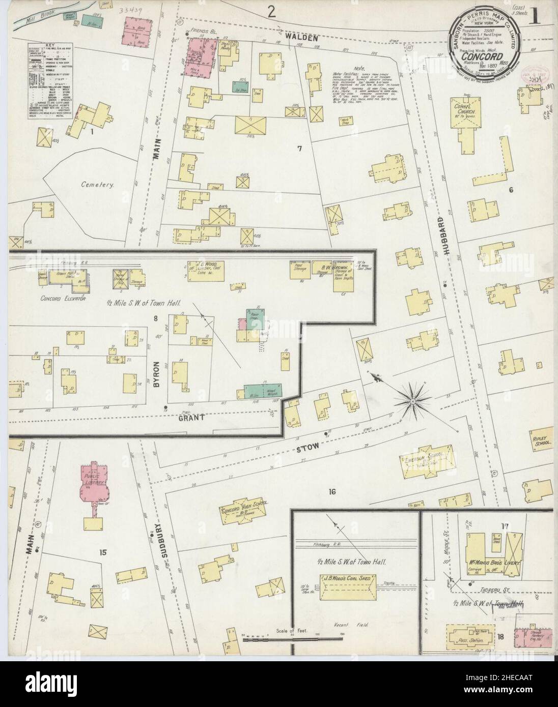 Map of concord hi-res stock photography and images - Alamy