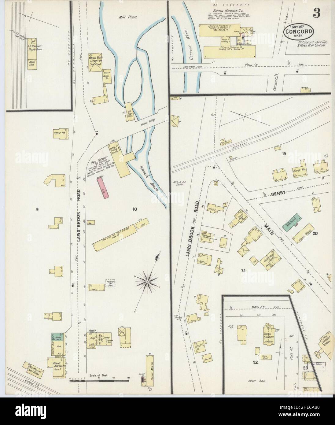 Map of concord hi-res stock photography and images - Alamy