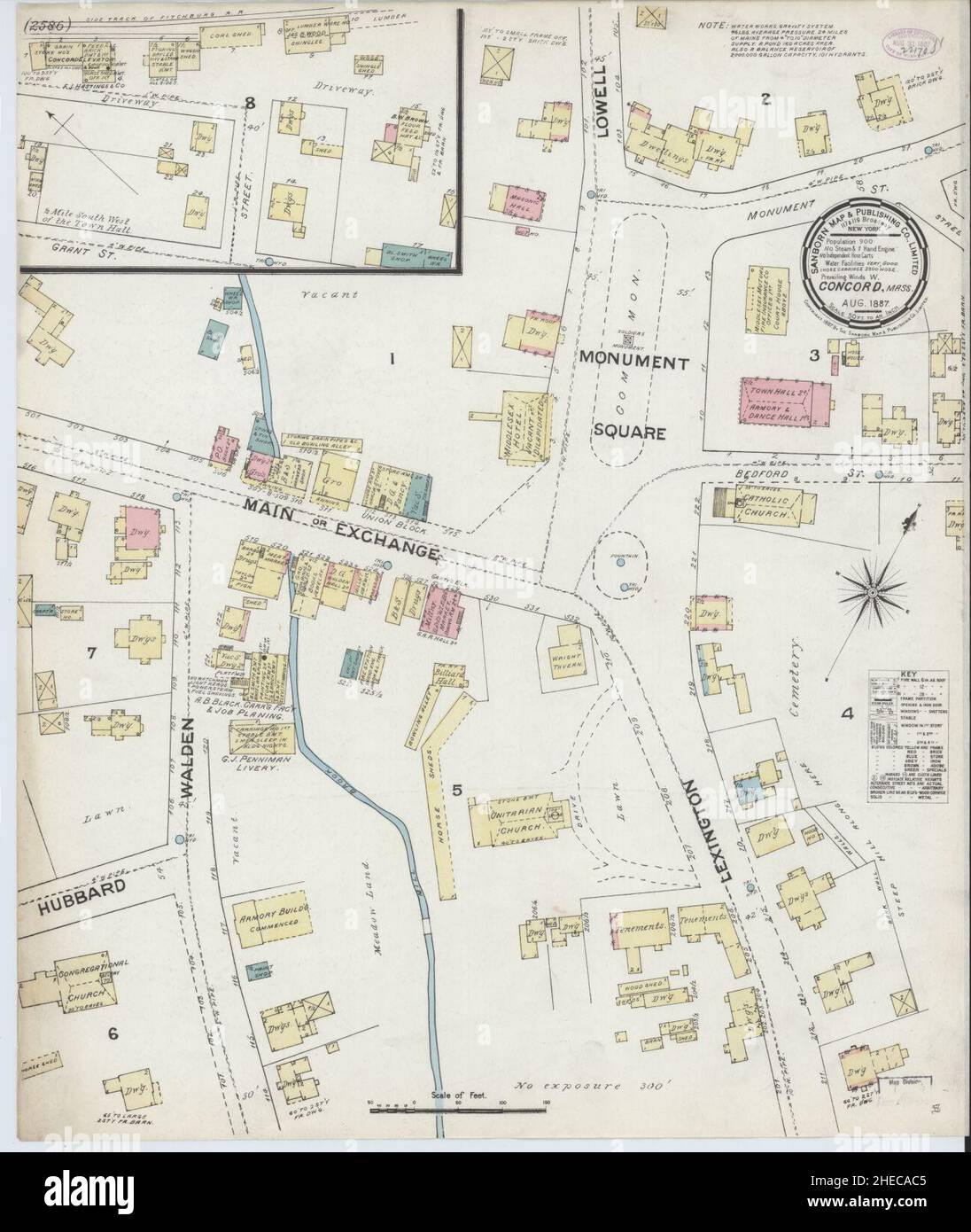 Map of concord hi-res stock photography and images - Alamy