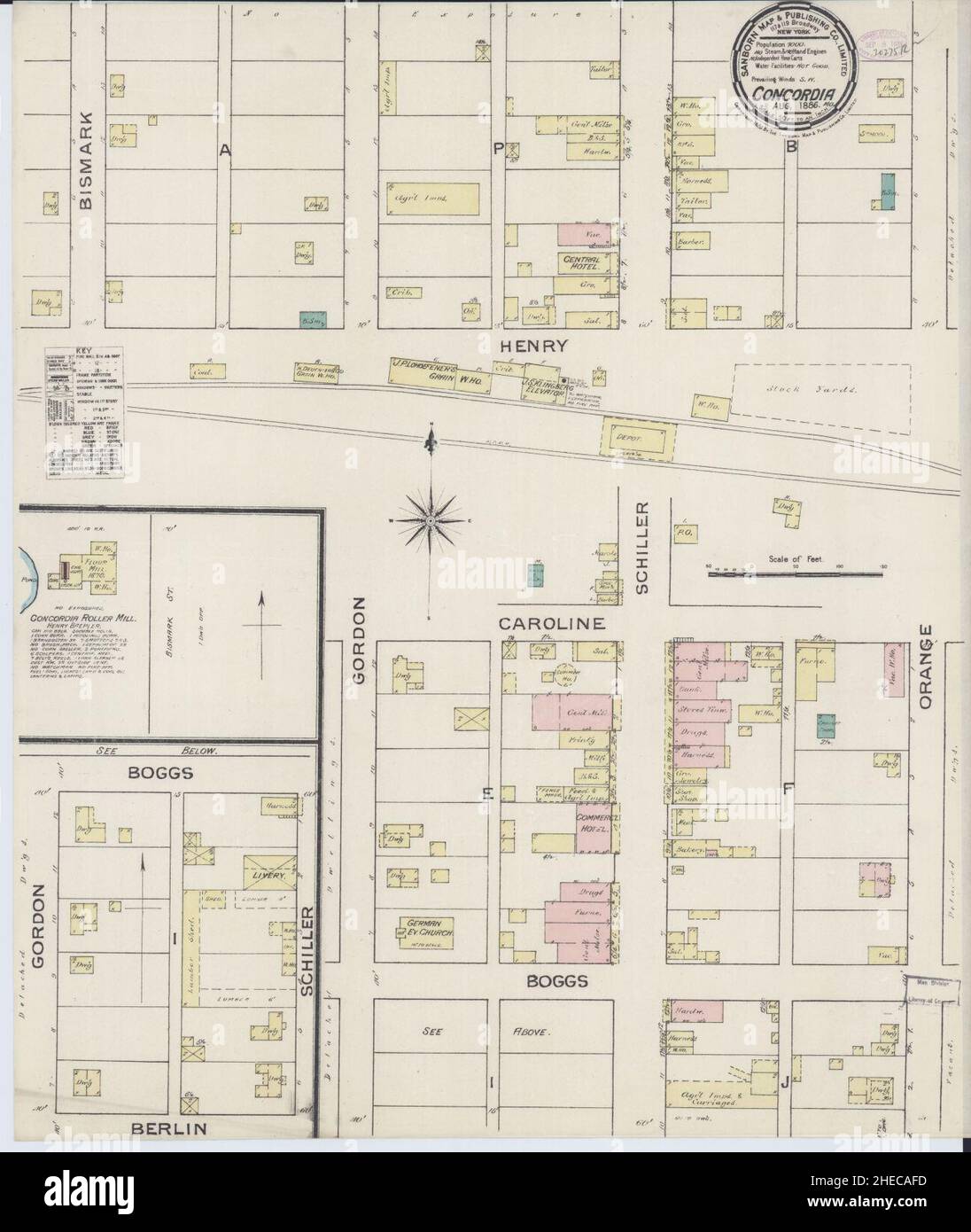 Map of concordia missouri hi-res stock photography and images - Alamy
