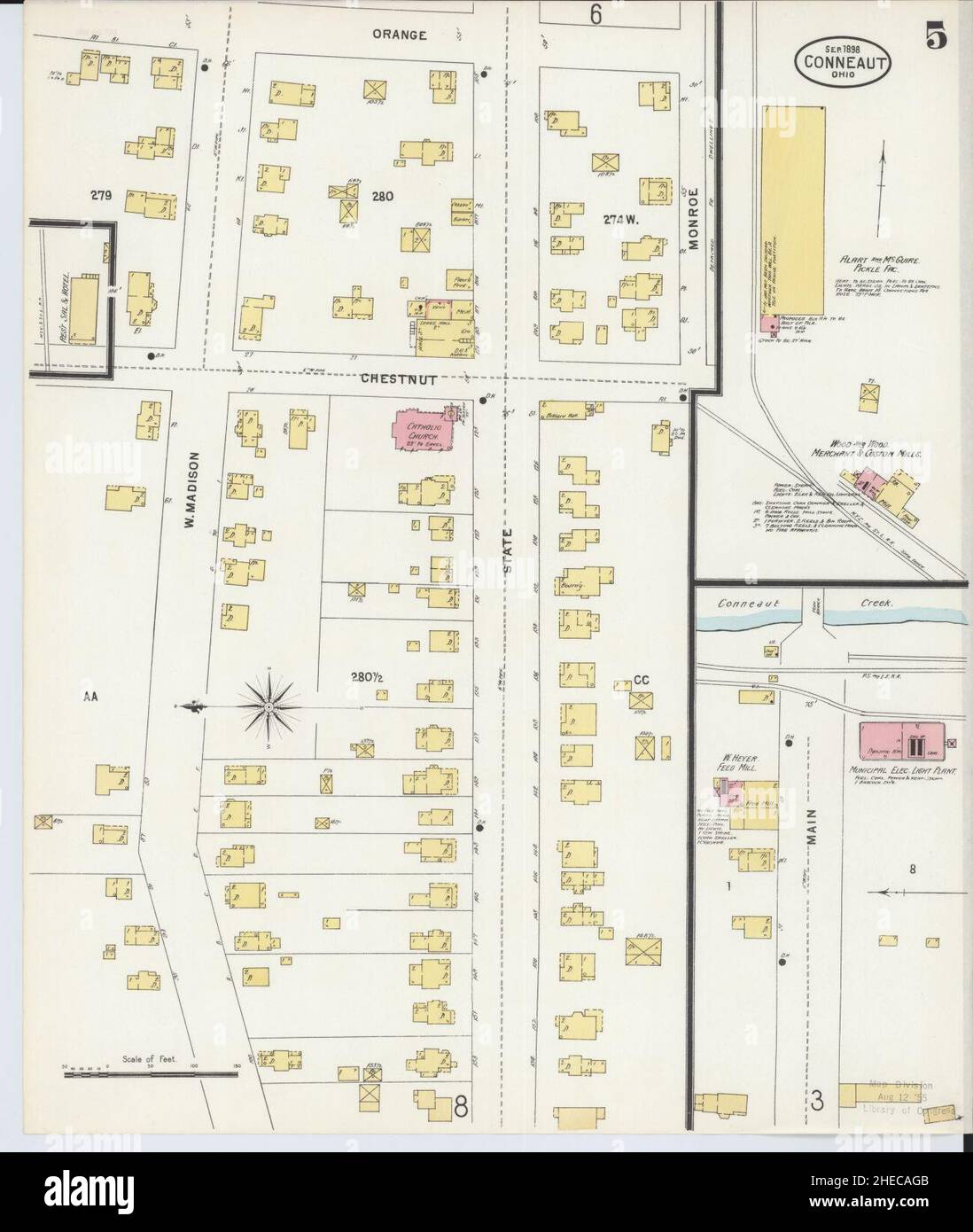 Map of conneaut ohio hi-res stock photography and images - Alamy