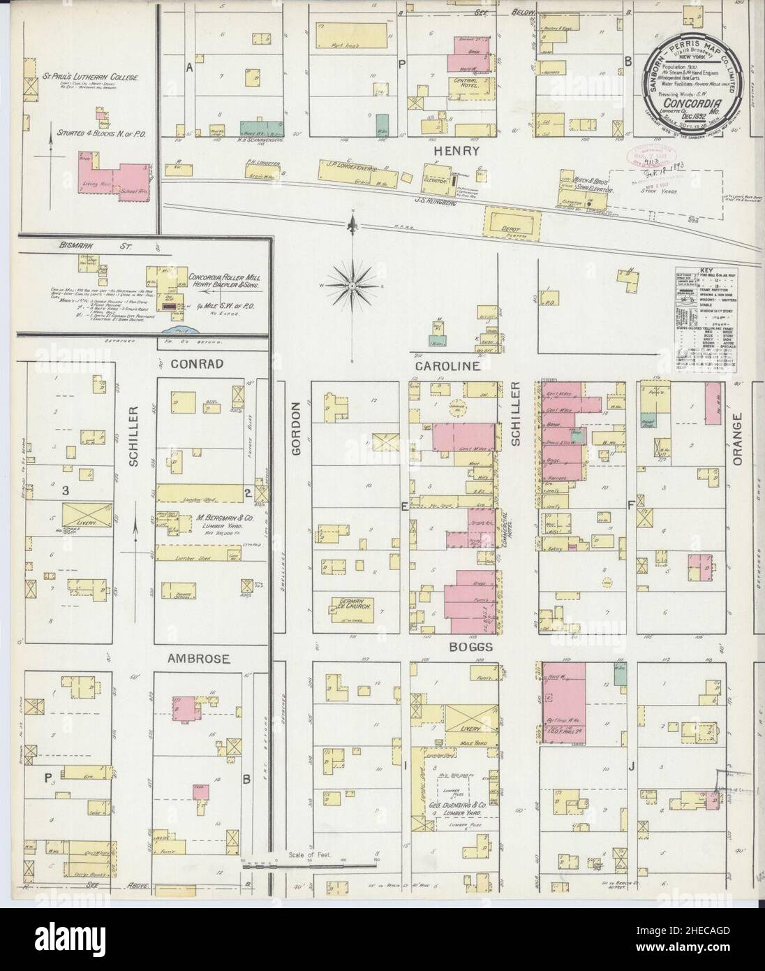 Map of concordia missouri hi-res stock photography and images - Alamy