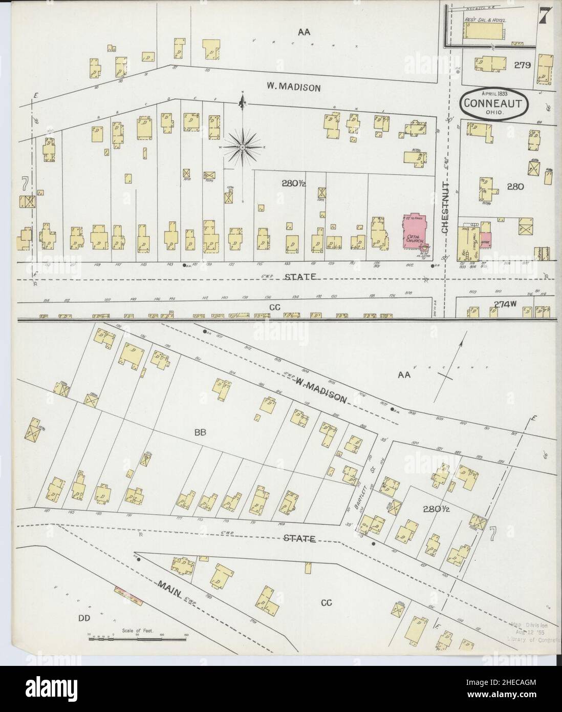 Map of conneaut ohio hi-res stock photography and images - Alamy