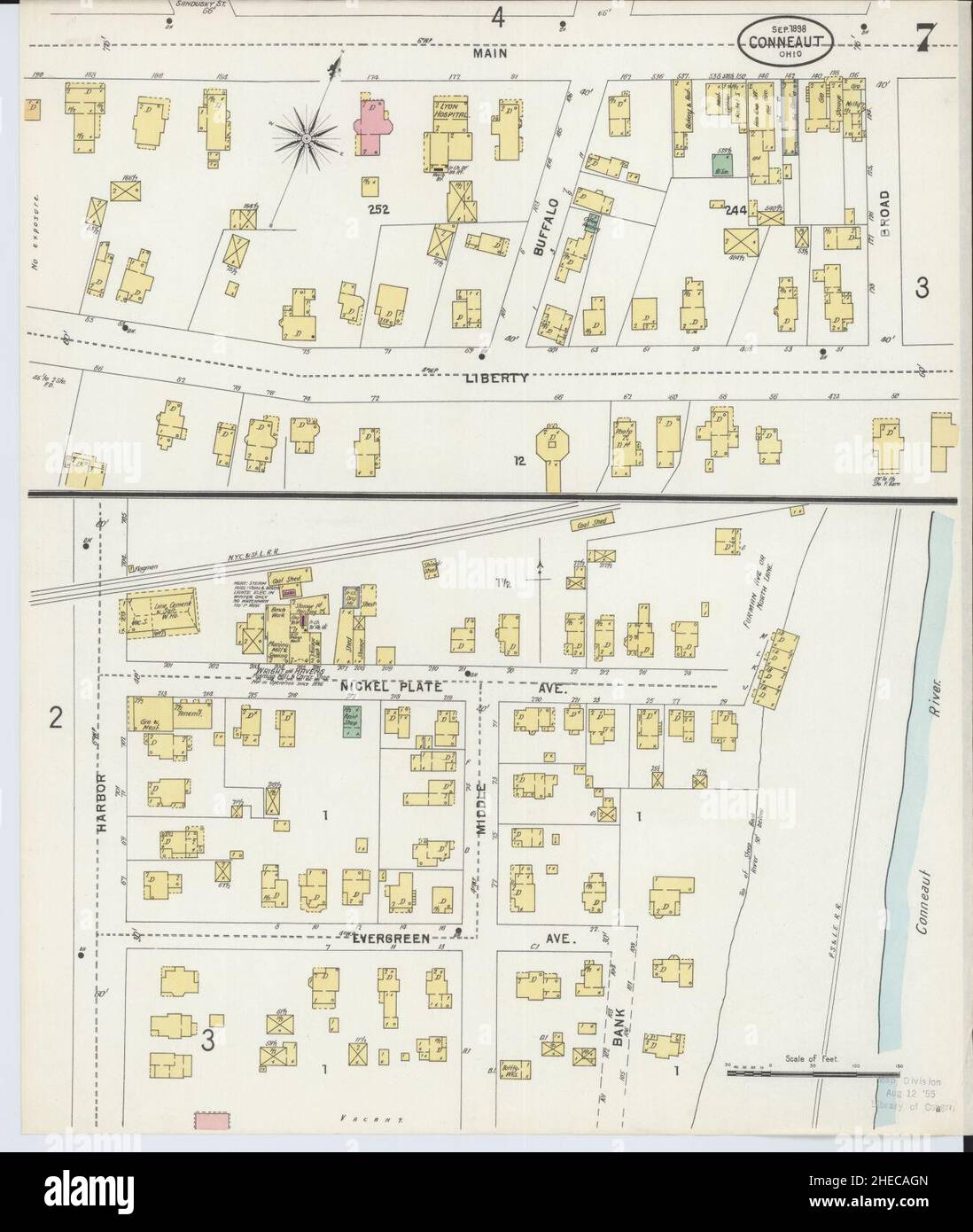 Map of conneaut ohio hi-res stock photography and images - Alamy
