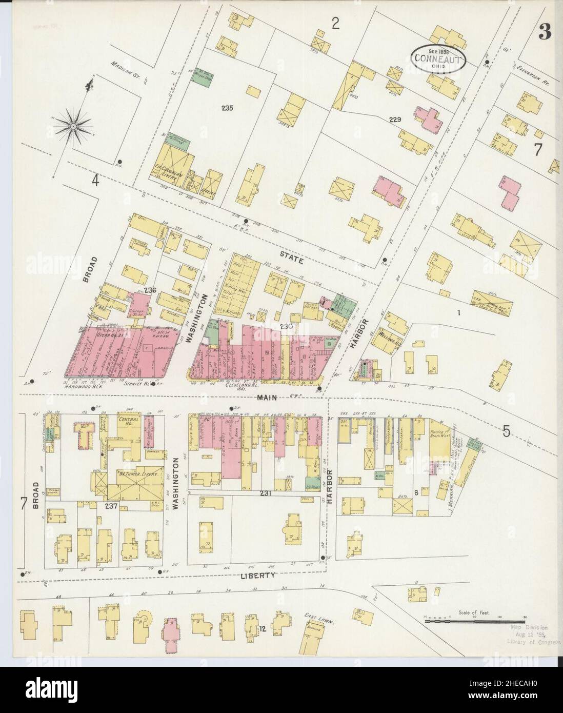 Map of conneaut ohio hi-res stock photography and images - Alamy