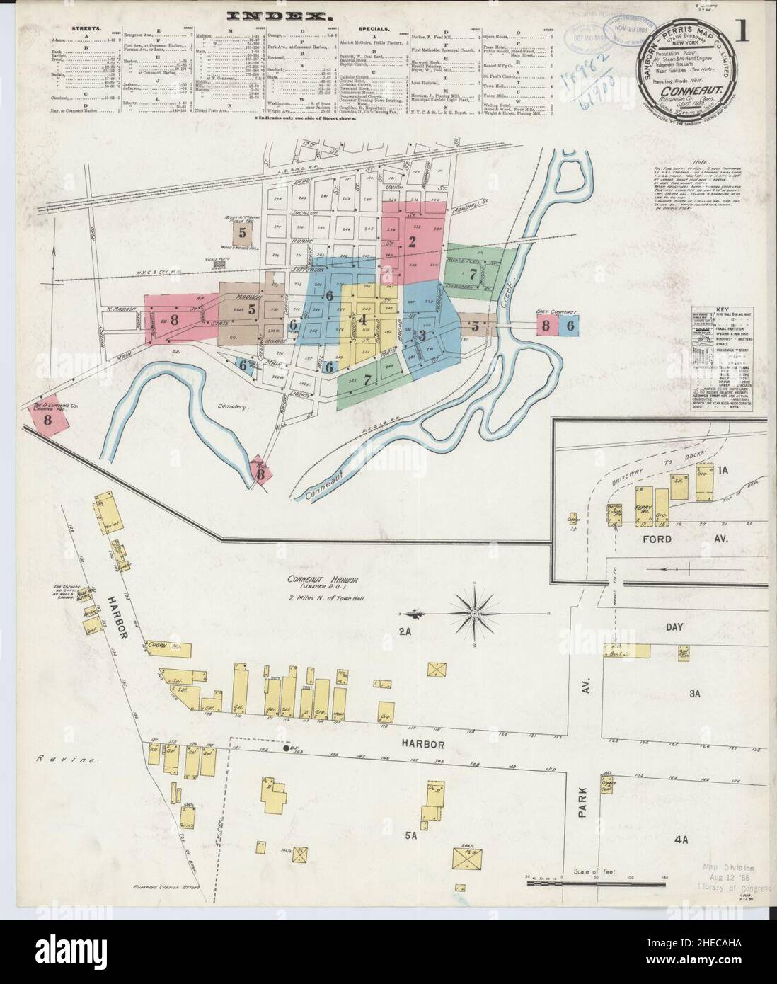 Map of conneaut ohio hi-res stock photography and images - Alamy