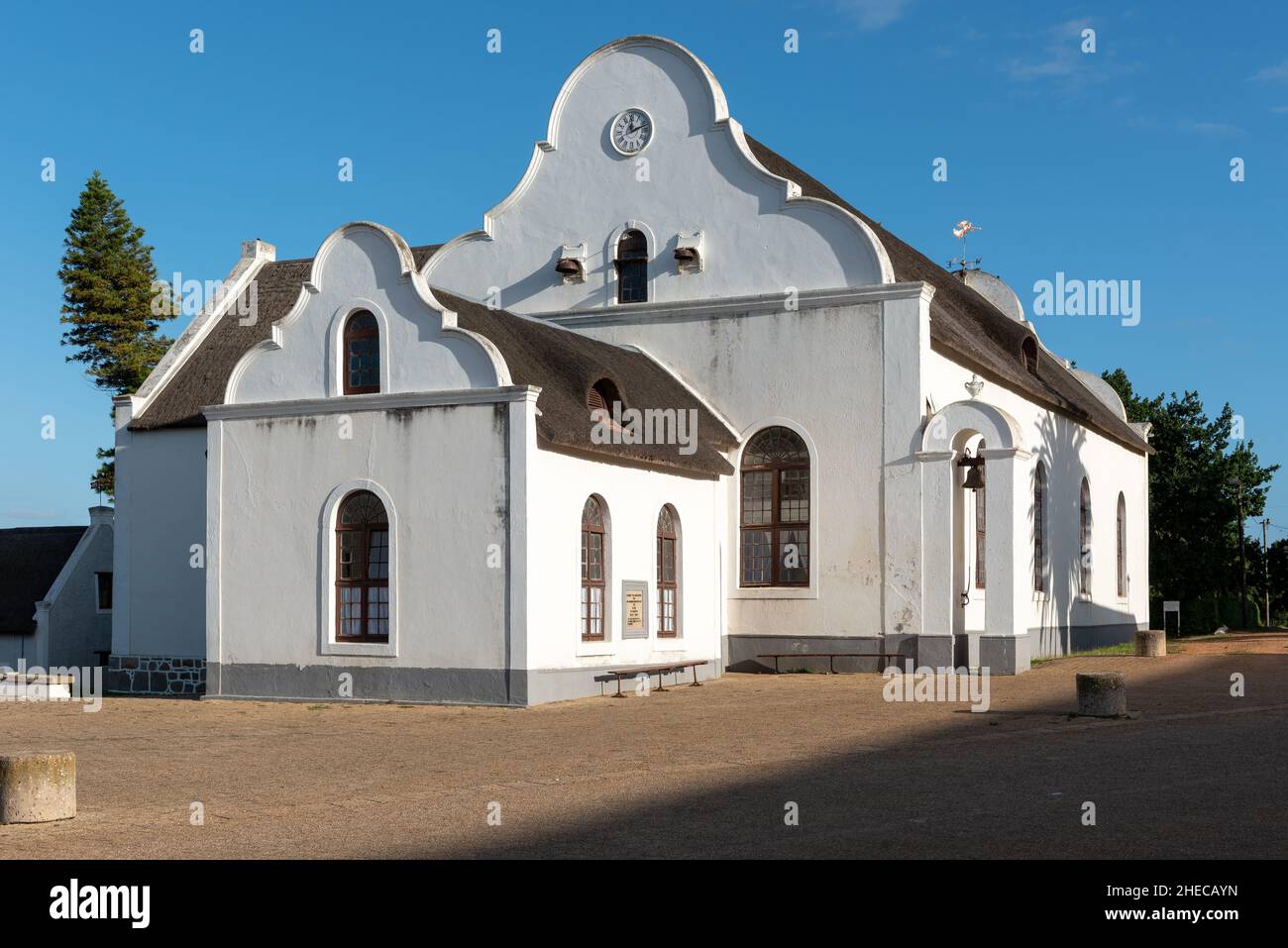 Thatched church at Elim village in the Western Cape of South Africa ...