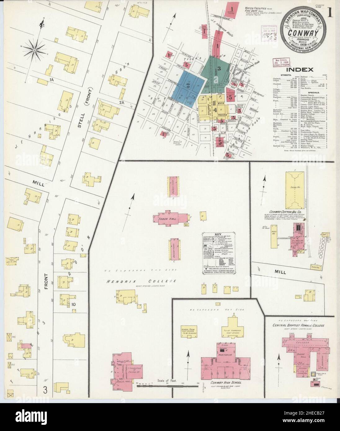 Conway county map hi-res stock photography and images - Alamy