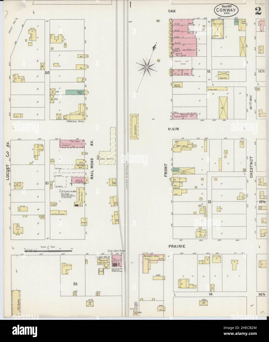 Conway county map hi-res stock photography and images - Alamy