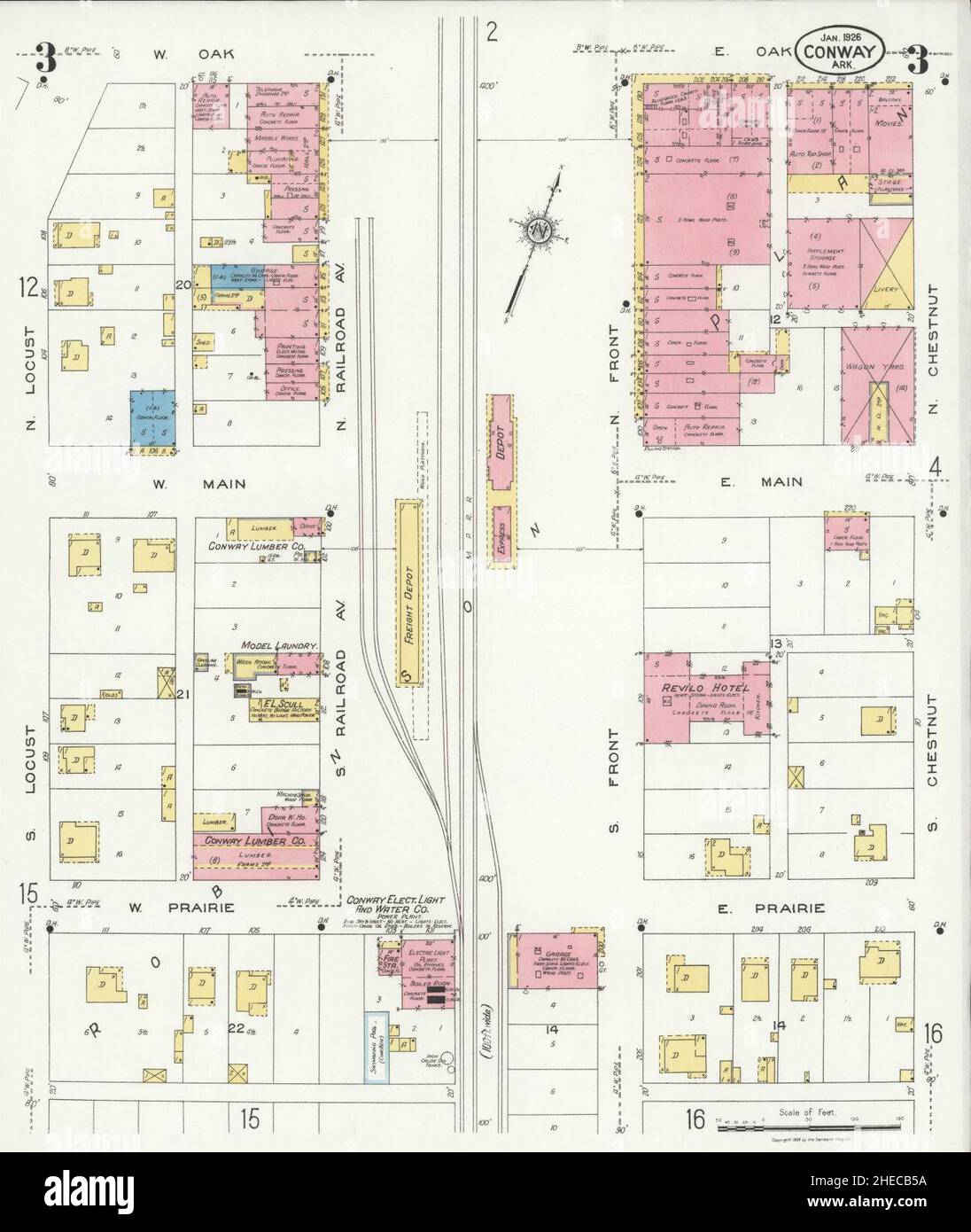 Conway county map hi-res stock photography and images - Alamy