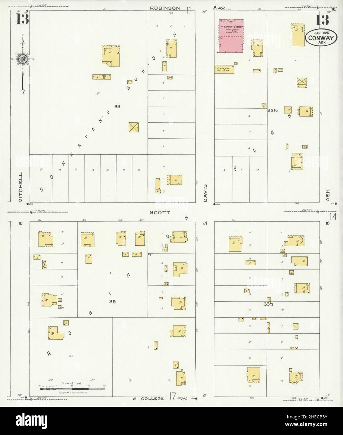 Conway county map hi-res stock photography and images - Alamy