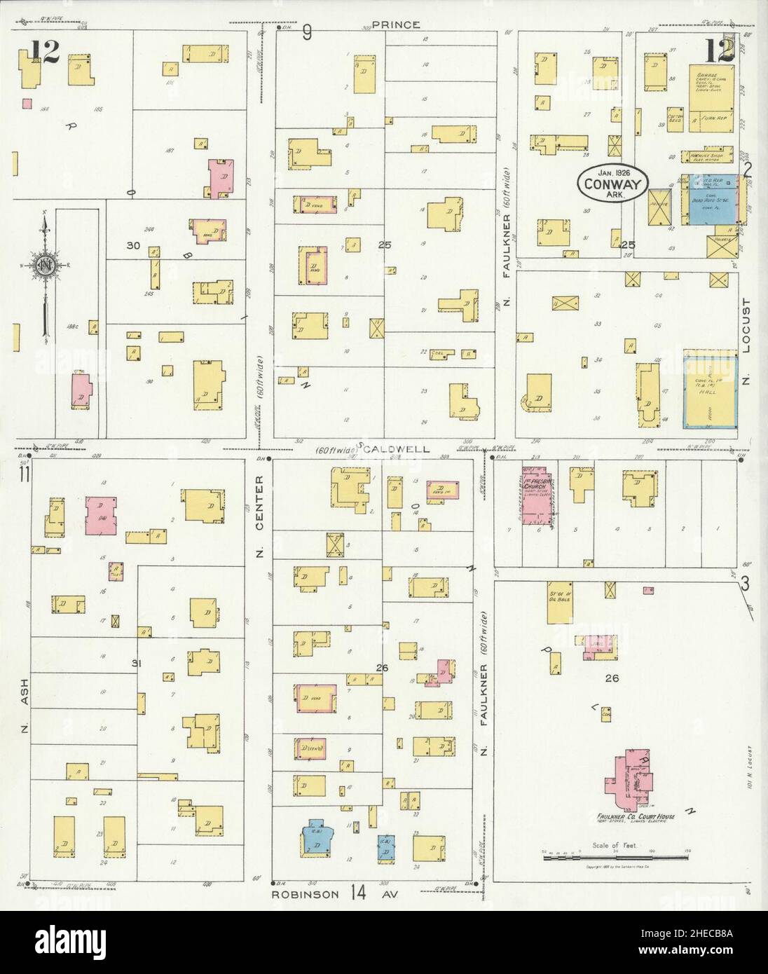 Conway county map hi-res stock photography and images - Alamy