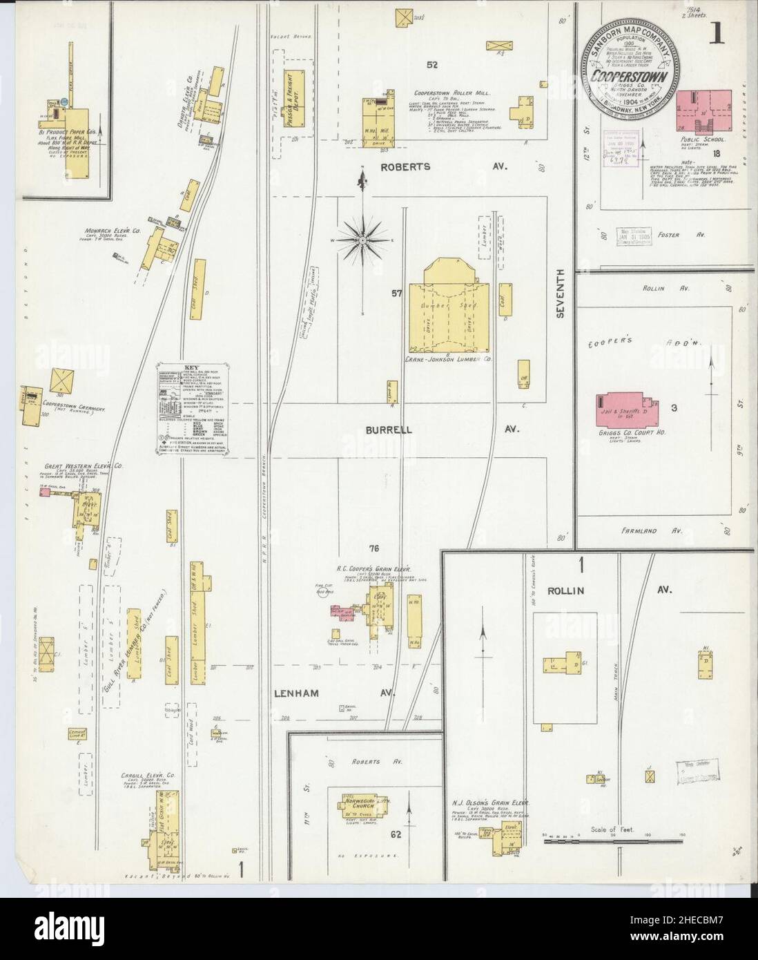 Map of cooperstown hi-res stock photography and images - Alamy